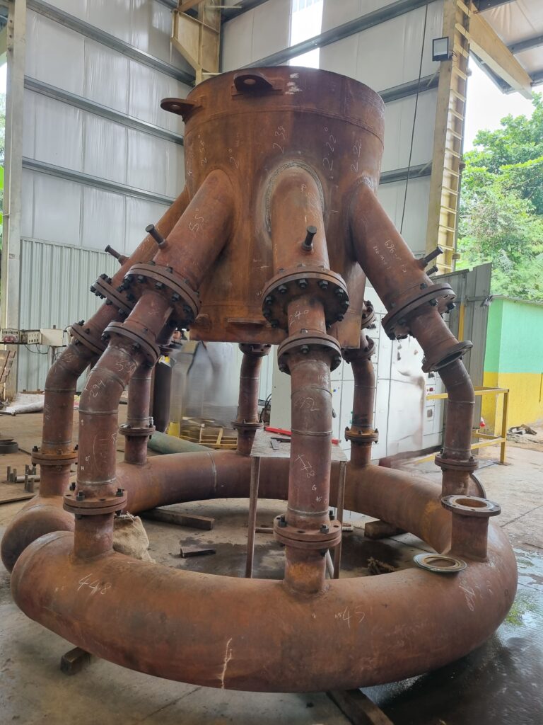 Quench Fitting assembly and site erection - Crystal Visionark